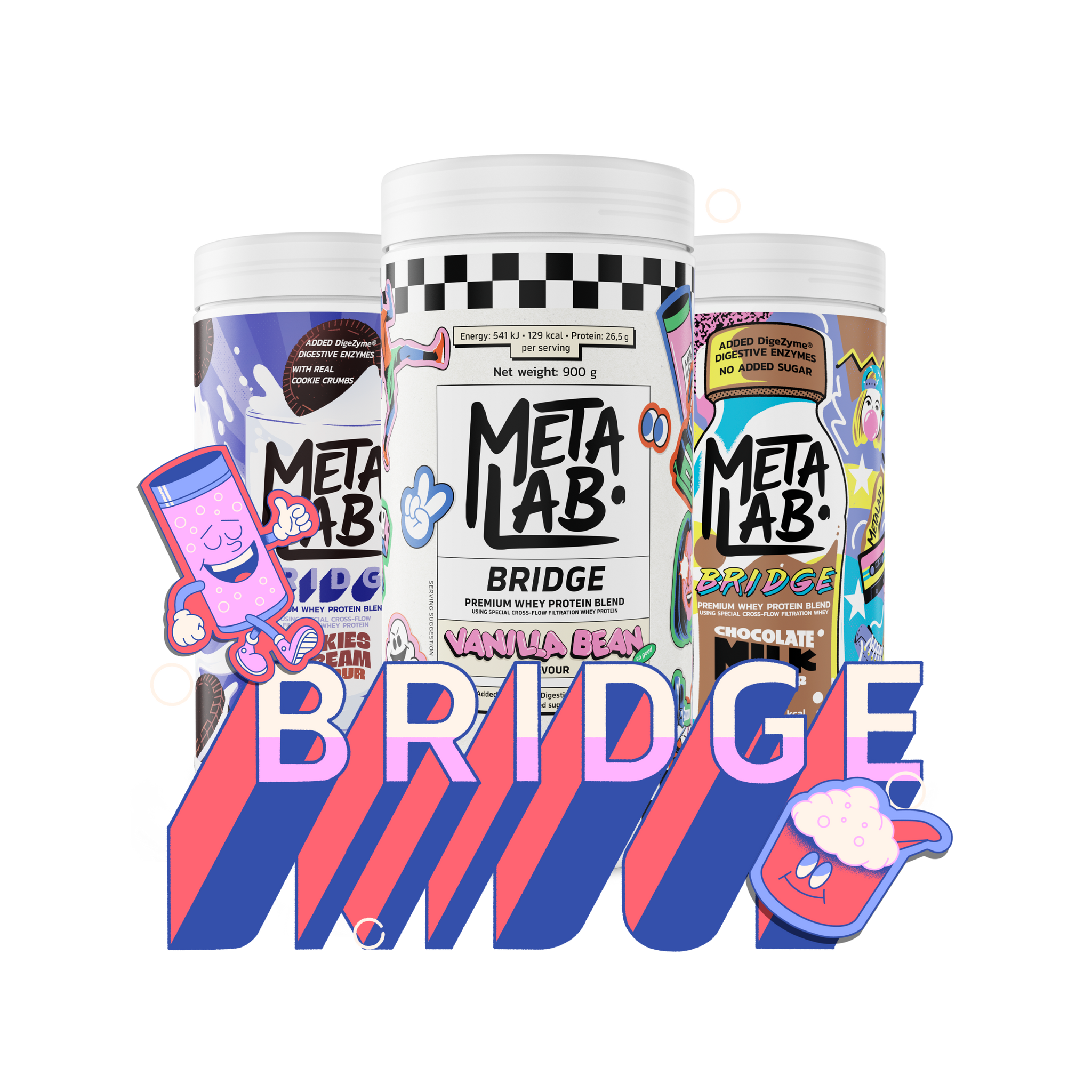 BRIDGE PREMIUM WHEY PROTEIN BLEND – METALAB SUPPS
