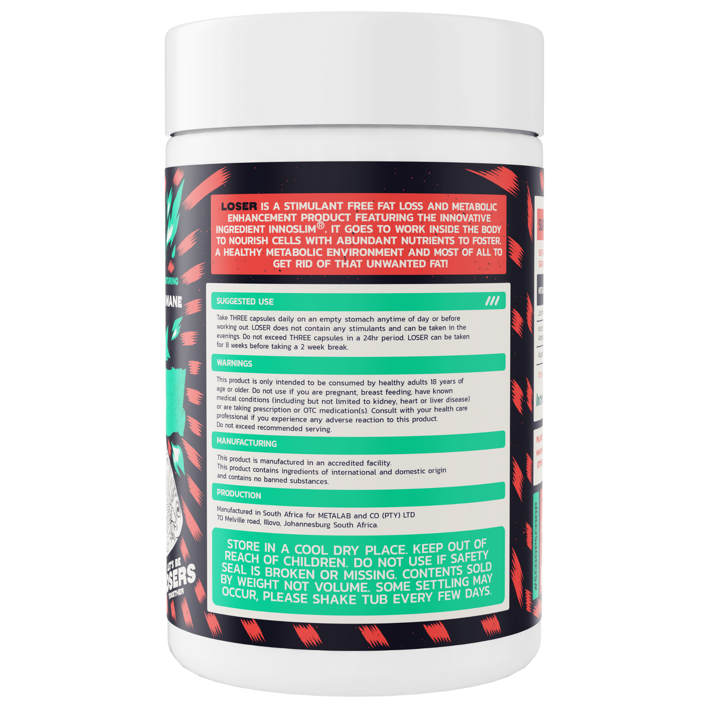 LOSER PREMIUM METABOLIC ENHANCER – METALAB SUPPS